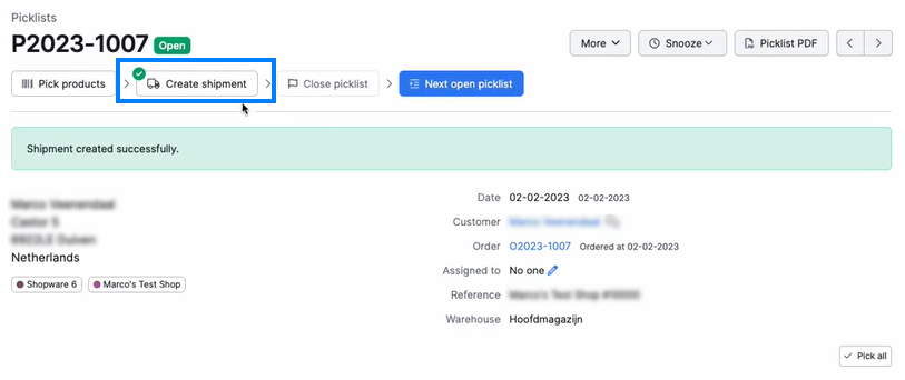 Picqer integration – Sendcloud Help Center